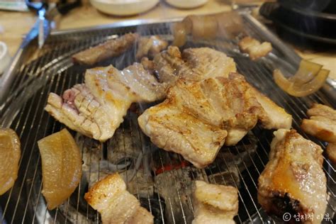 인천 간석동 맛집 생갈비 강추 고기굽는 풍경 네이버 블로그