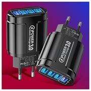 Universal Port Hurtig Oplader Usb Power Adapter W Sort