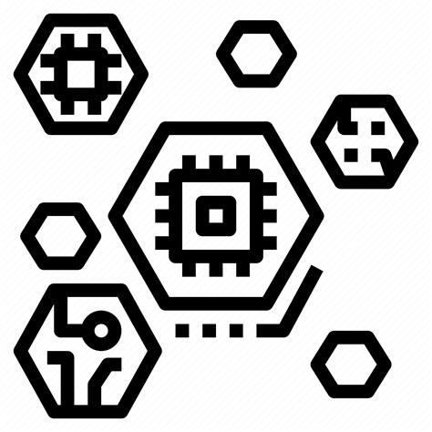 Chip Data Digital Hexagon Processor Icon Download On Iconfinder