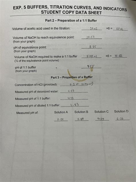 Solved 1 Calculate The Number Of Moles Of Naoh Used In Your