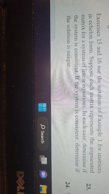 Answered Exercises 15 And 16 Use The Notation Of Example 1 For Matrices In Echelon Form