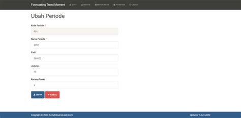Source Code Forecasting Metode Trend Moment Php Tugasakhirid