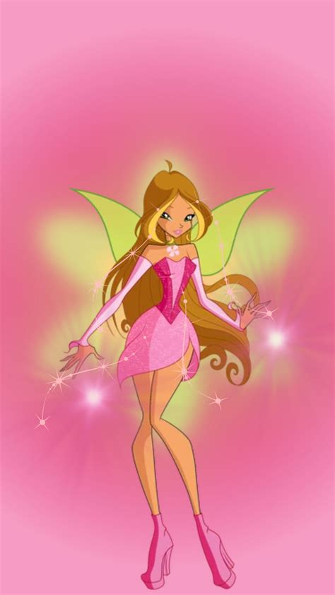 Winx Flora Wallpaper Wallpaper Carousel Wallpaper Pink Wallpaper