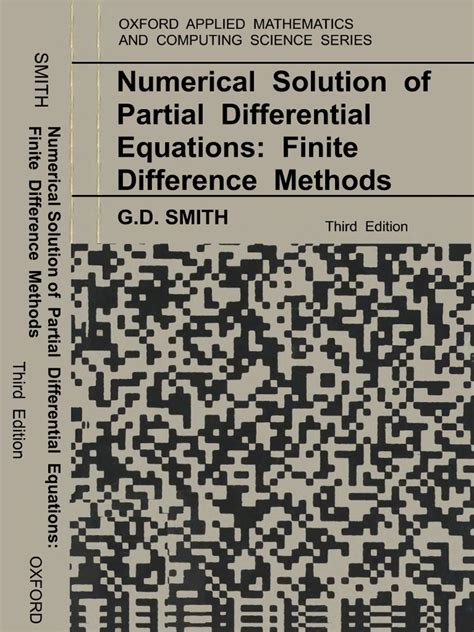 G D Smith Numerical Solution Of Partial Differential Equations Finite Difference Methods Pdf