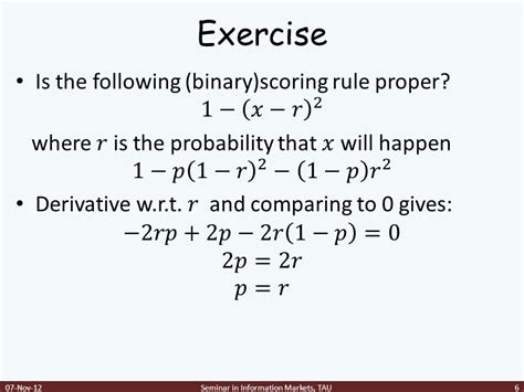 Seminar In Information Markets Tau Ppt Video Online Download