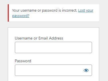 Hiding Login Hints In Wordpress Login Error Messages Is Not Easy