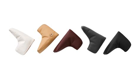 Genesis Boutique 세미 애닐린 가죽 골프 퍼터 커버 블레이드 화이트