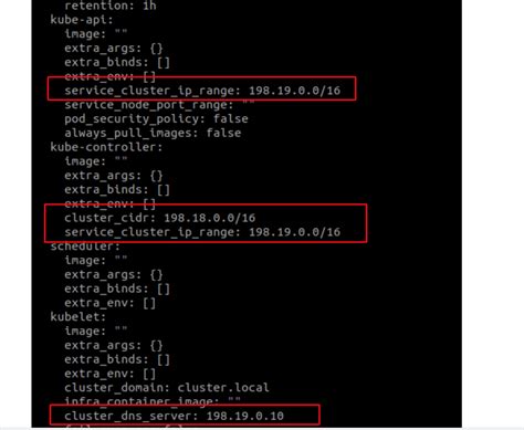 Validate Setting Serviceclusteriprange Clustercidr Serviceclusteriprange Clusterdns
