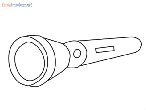 How To Draw A Torch Step By Step 7 Easy Phase
