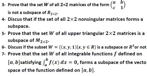Solved Prove That The Set W Of All X Matrices Of The Chegg