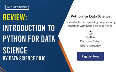 Data Science Dojo S Introduction To Python For Data Science Review