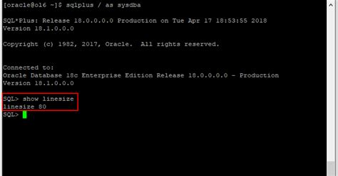 Bitácora DBA Oracle Blog Oracle 18c Nuevas funcionalidades en SQL Plus