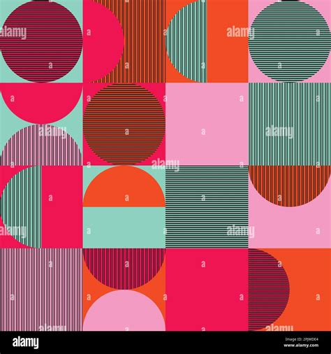 Abstract Grid Geometric Shapes Repeating Background Swiss Geometry
