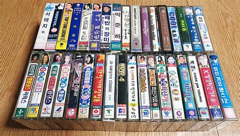 90년대 길거리 카세트 테이프 70개 일괄 예술작품골동품수집 중고나라