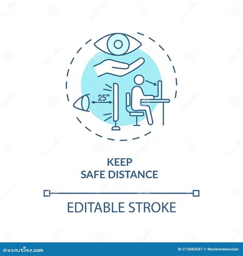 Digital Eyestrain Prevention Tips Vector Infographic Template 213732057