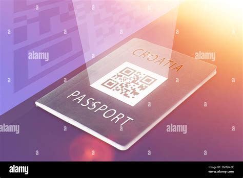 Qr On Cover Of Croatia Passport Introduction Of Electronic Passports