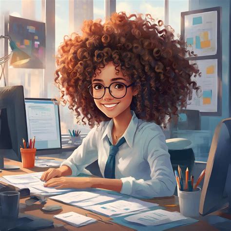 Premium Photo Curly Haired Woman