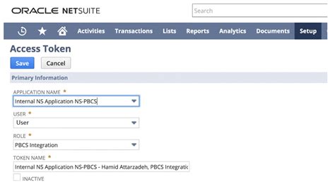 設定 oracle netsuite 的來源連線