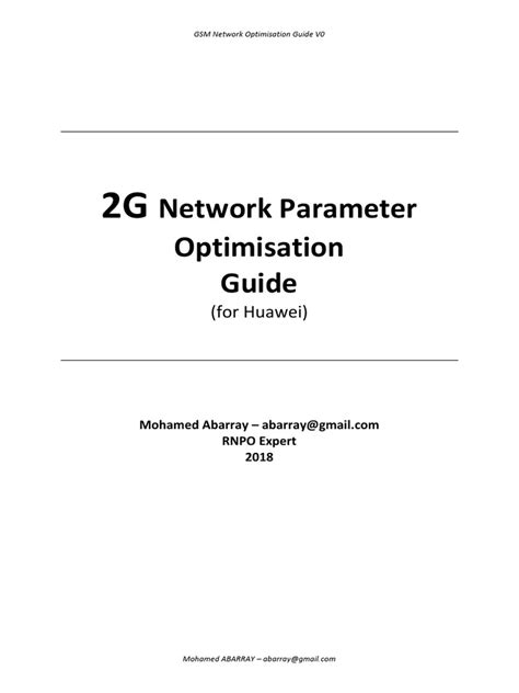 2g Network Parameter Optimisation Guide V0 Pdf General Packet Radio