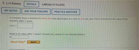 Solved 3 [ 1 Points] Details Larcalc11 9 2 072 My Notes