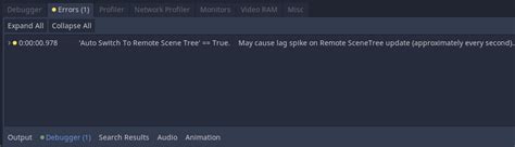 Add Warning For Auto Switch To Remote Scene Tree Setting · Issue 1136 · Godotenginegodot