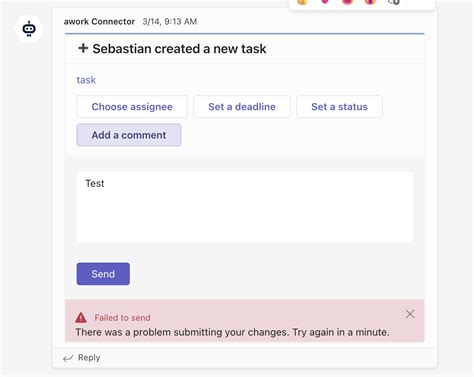 jsonreaderexception when triggering an action from a teams card stack