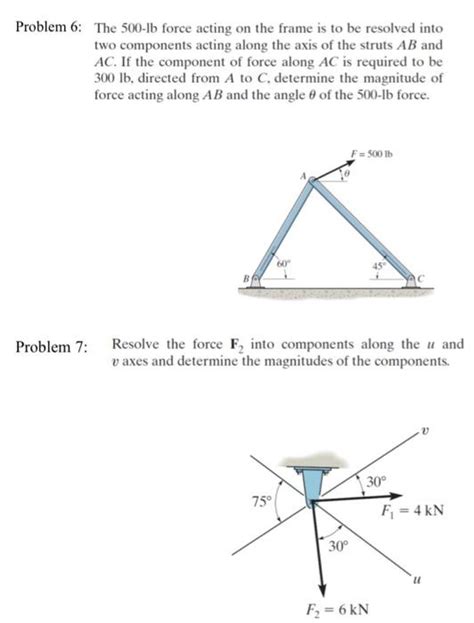 Solved Em The Lb Force Acting On The Frame Is To Be Chegg Com