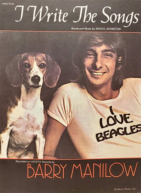 Used Sheet Music I Write The Songs Barry Manilow Reverb
