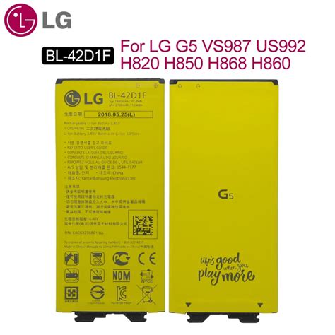 Lg Original Bl D F Phone Battery For Lg G Vs Us H H H H Replacement