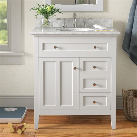 White Bathroom Vanity With Drawers Semis Online