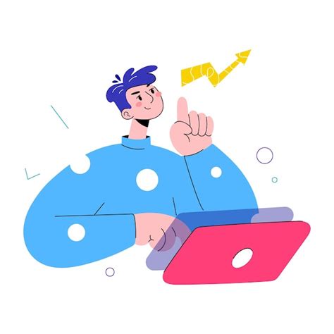 Premium Vector A Doodle Mini Illustration Of Data Analyst