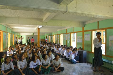 လယ်ဝေးမြို့နယ်၊ ခရမ်းကိုင်းကျေးရွာ၊ အခြေခံပညာအထက်တန်းကျောင်း ခွဲ တွင် လူငယ်စကားဝိုင်း ကျင်းပ