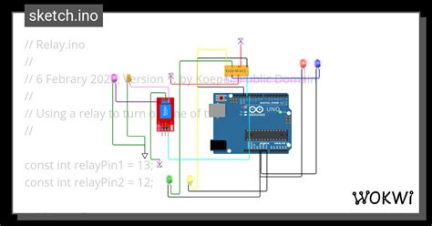 Rev Reles Com Leds Wokwi Esp32 Stm32 Arduino Simulator