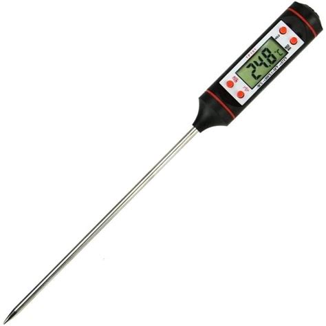 Kookthermometer Voor Vlees En Grillen Met Lange Sonde En Lcd Display Perfect Voor Bol