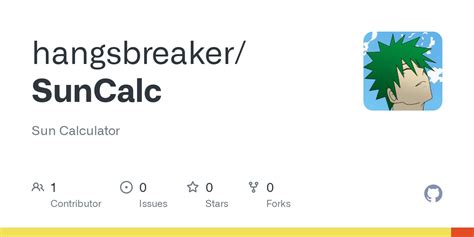 Github Hangsbreaker Suncalc Sun Calculator