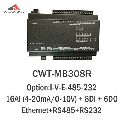 Cwt Mb308r 16ai 8di 6do Rs485 Rs232 Ethernet Modbus Rtu Tcp Io Acquisi Comwintop