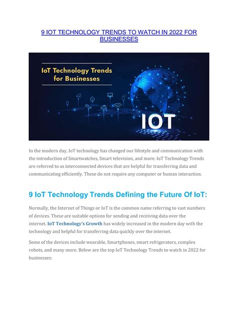 Iot Technology Trends Sstech System By Sstech System Issuu