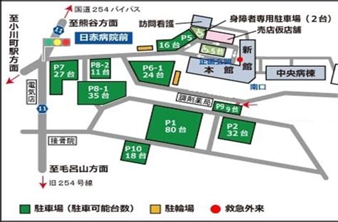 アクセスマップ病院案内小川赤十字病院