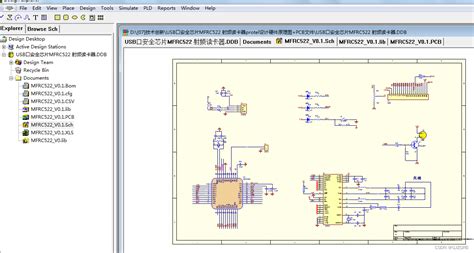 基于mcu1356mhz Mfrc522 射频nfc读卡器protel设计硬件（原理图pcb）ddb工程文件mfrc522 Pcb文件 Csdn博客