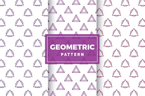 기하학적 패턴을 설정합니다 단순하고 미니멀 한 디자인 프리미엄 벡터