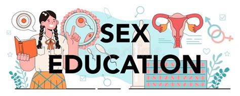 Sex Education Typographic Header Sexual Health Lesson For Young Stock Illustration Sex Education Typographic Header Sexual Health Lesson For Young Stock Illustration