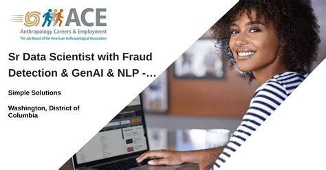 Sr Data Scientist With Fraud Detection And Genai And Nlp Hybrid On Site Job With Simple Solutions