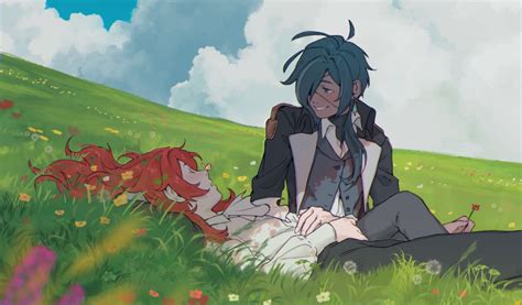 Diluc And Kaeya Genshin Impact Drawn By Vizerothree Danbooru