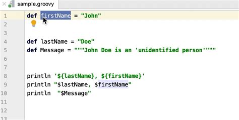 Work With Groovy Code In The Editor IntelliJ IDEA Documentation