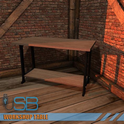 Second Life Marketplace Usb Workshop Table