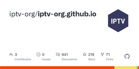 Iptv Apphtml At Main · Iptv Orgiptv · Github