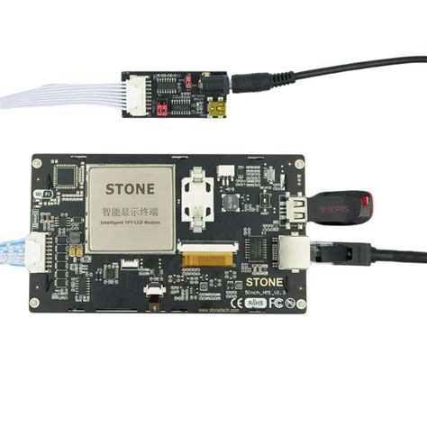 Módulo De Pantalla Hmi Lcd Tft De 5 Pulgadas Serie Inteligente Rs232ttl Panel Táctil