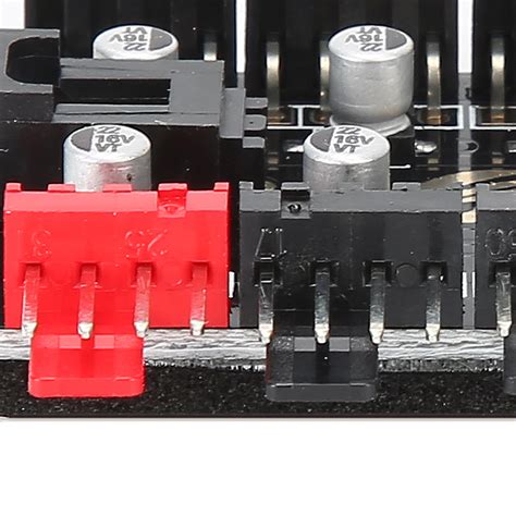 Pc Chassis Fan Hub PC Chassis Fan Hub Computer Tempreture Regulator 4pin CPU Cooling Hub For