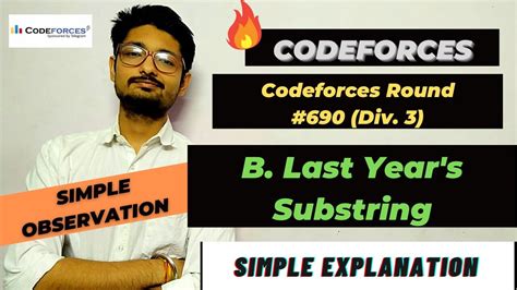 B Last Years Substring Codeforces Round 690 Div 3 Code
