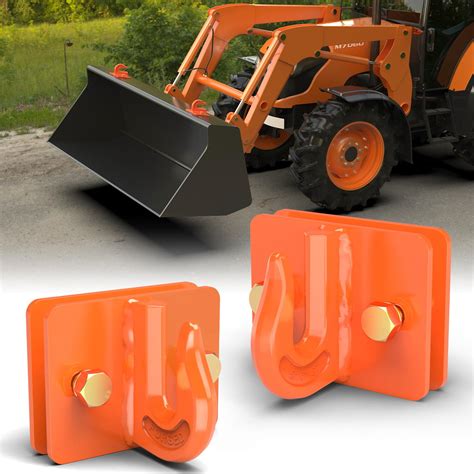 5 16 Tractor Bucket Hooks Max 15 000lbs Heavy Duty Bolt On Grab Hook Grade 70